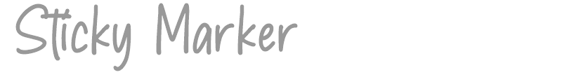 Sticky Marker Font | wfonts.com - download free