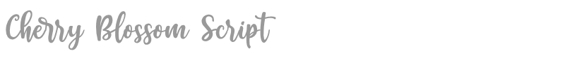 Cherry Blossom Script Font | wfonts.com - download free