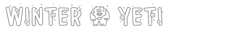 Download Free Font Winter Yeti