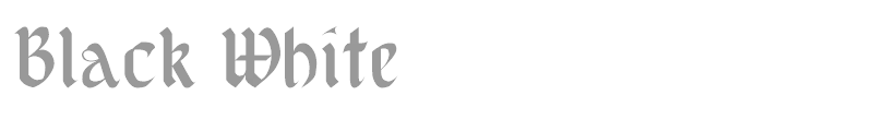 Black White Font | wfonts.com - download free