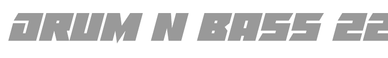 Drum N Bass 22 Font | wfonts.com - download free