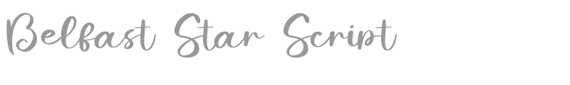 Belfast Star Script Font | wfonts.com - download free
