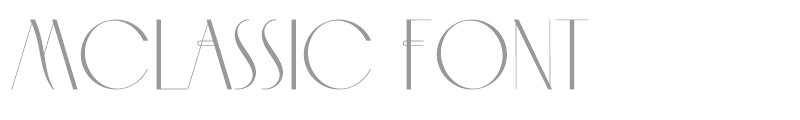 Mclassic Font | wfonts.com - download free