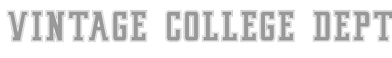 Vintage College Dept Font | wfonts.com - download free