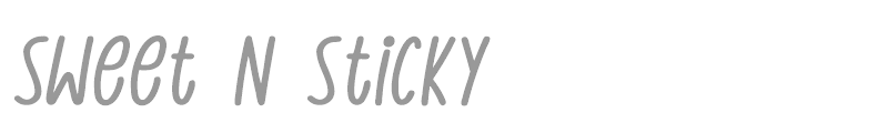 Sweet N Sticky Font | wfonts.com - download free
