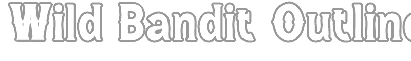 Wild Bandit Font | wfonts.com - download free