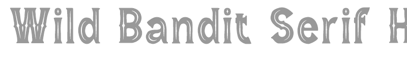 Wild Bandit Font | wfonts.com - download free