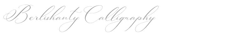 Berlishanty Calligraphy Font | wfonts.com - download free