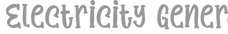 Electricity Generation Font | wfonts.com - download free