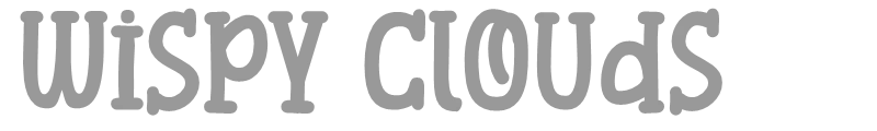 Wispy Clouds Font | wfonts.com - download free