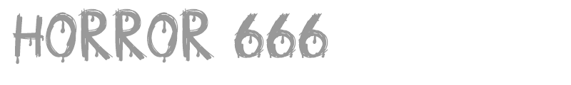 Horror 666 Font | wfonts.com - download free