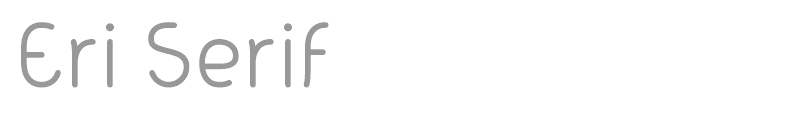 Eri Serif Font | wfonts.com - download free