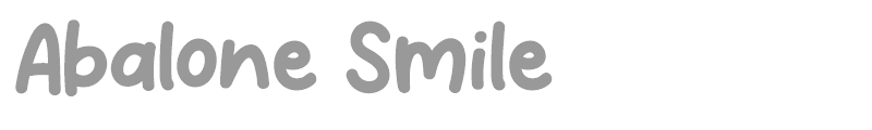Abalone Smile Font | wfonts.com - download free