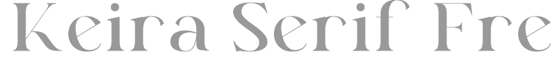 Keira Serif Font | wfonts.com - download free