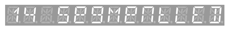 14 Segment LED Font | wfonts.com - download free
