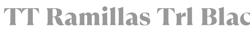 TT Ramillas Font | wfonts.com - download free