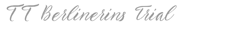 TT Berlinerins Script Font | wfonts.com - download free