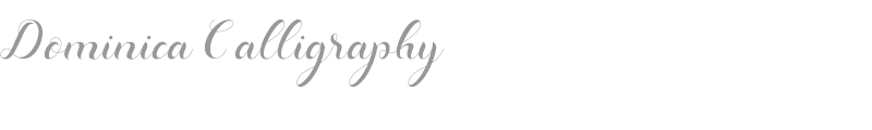 Dominica Calligraphy Font | wfonts.com - download free