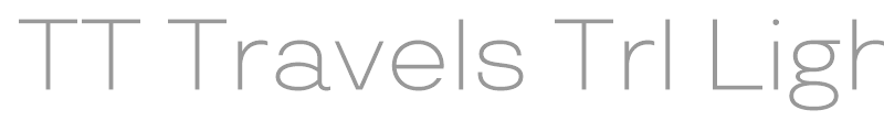 TT Travels Font | wfonts.com - download free