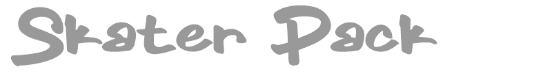 Skater Pack Font | wfonts.com - download free