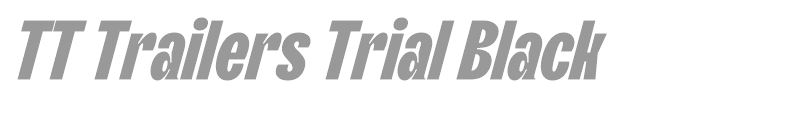 TT Trailers Font | wfonts.com - download free