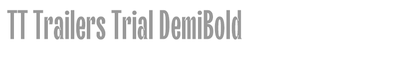 TT Trailers Font | wfonts.com - download free