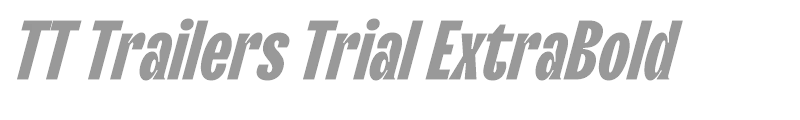 TT Trailers Font | wfonts.com - download free