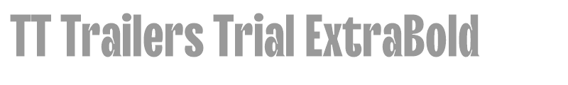 TT Trailers Font | wfonts.com - download free