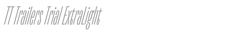 TT Trailers Font | wfonts.com - download free