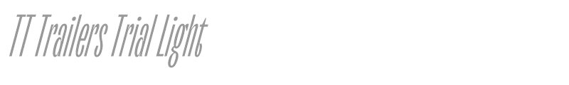 TT Trailers Font | wfonts.com - download free