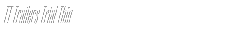 TT Trailers Font | wfonts.com - download free