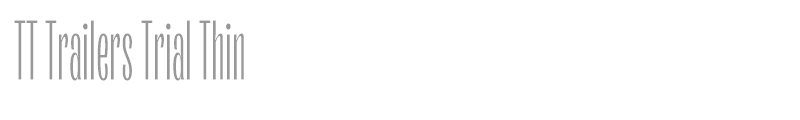 TT Trailers Font | wfonts.com - download free