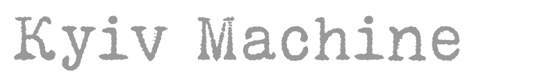 Kyiv Machine Font | wfonts.com - download free