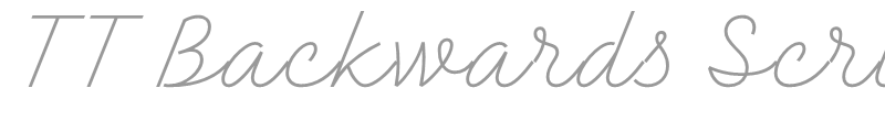TT Backwards Sans Font | wfonts.com - download free