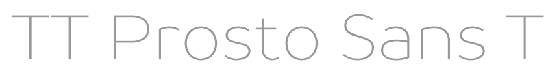 TT Prosto Sans Font | wfonts.com - download free