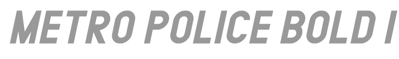 Metro Police Font | wfonts.com - download free