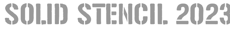 Solid Stencil 2023 Font | wfonts.com - download free