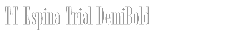 TT Espina Font | wfonts.com - download free