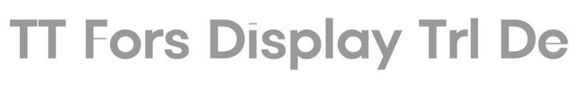 TT Fors Display Font | wfonts.com - download free