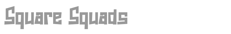 Square Squads Font | wfonts.com - download free