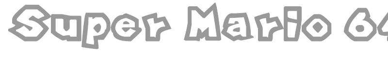 Super Mario 64 Font | wfonts.com - download free