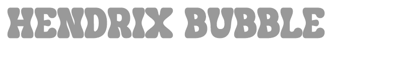 Hendrix Bubble Font | wfonts.com - download free