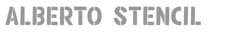 Alberto Stencil Font | wfonts.com - download free