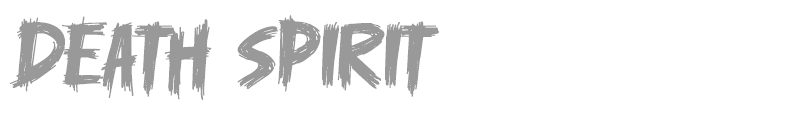 Death Spirit Font | wfonts.com - download free