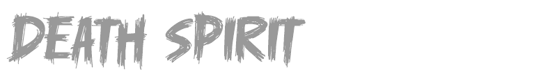 Death Spirit Font | wfonts.com - download free