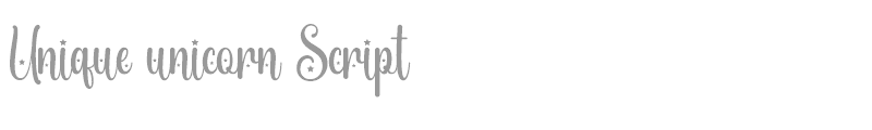 Unique Unicorn Script Font | wfonts.com - download free