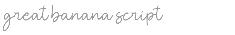 Great Banana Script Font | wfonts.com - download free