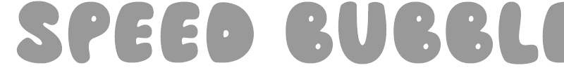 Speed Bubble Font | wfonts.com - download free