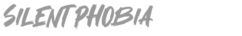 Silent Phobia Font | wfonts.com - download free