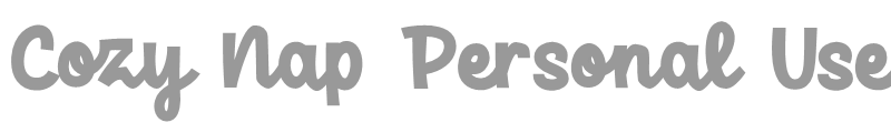 Cozy Nap Font | wfonts.com - download free